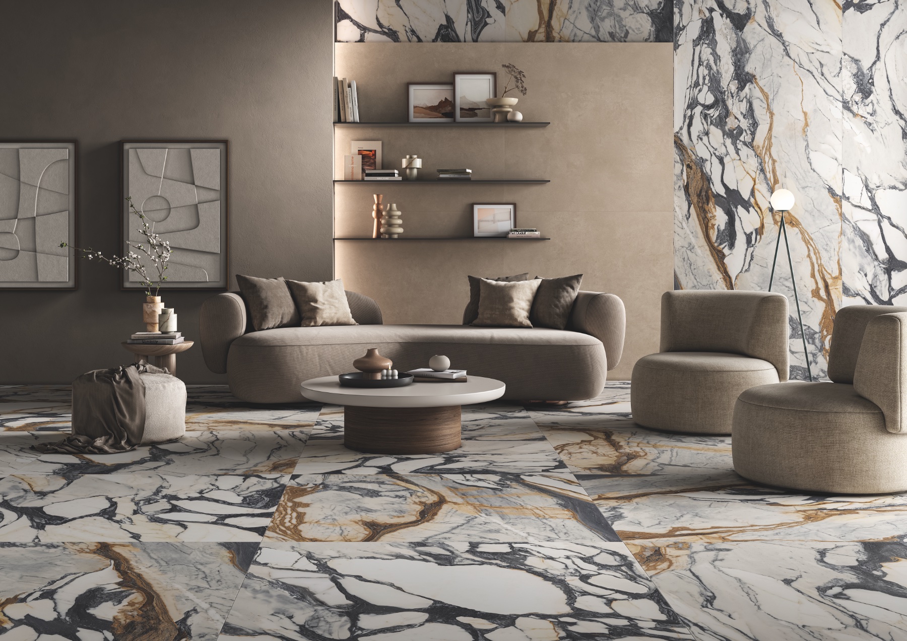 The Room Calacatta Picasso 60x120 cm (RM - Mat) │ Colour Ceramica A/S